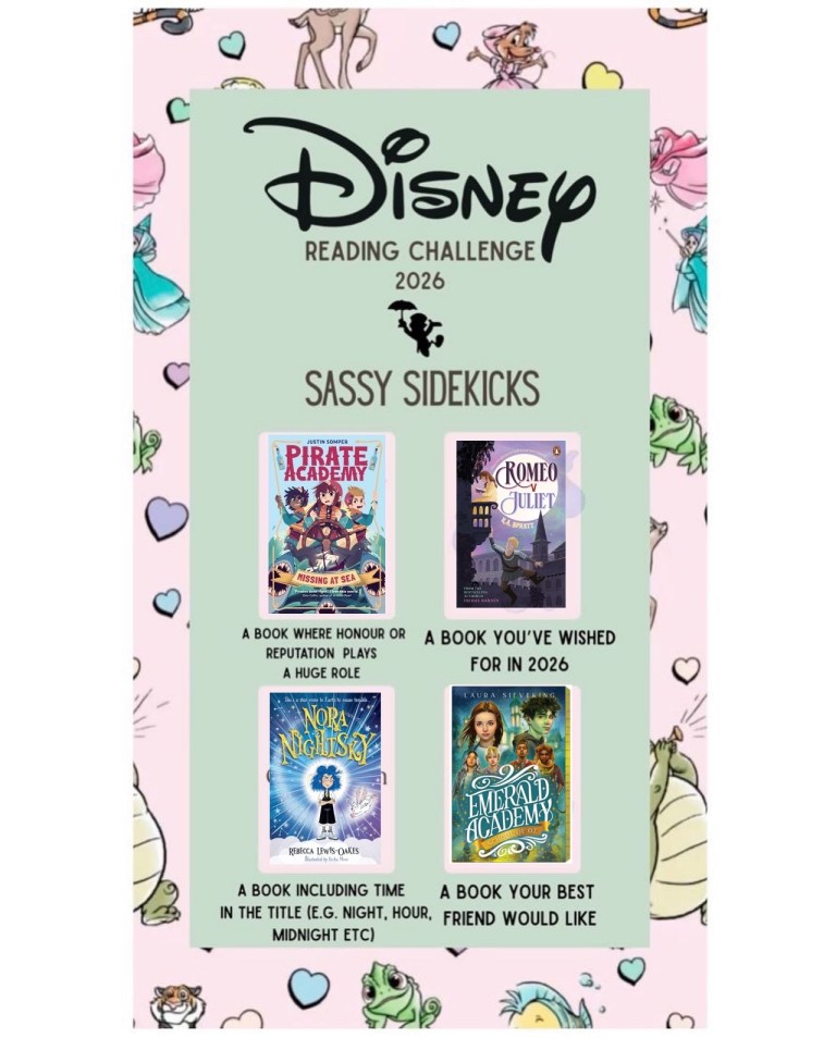Disney Reading Challenge 2026 Sassy Sidekicks Completed – The Book Muse